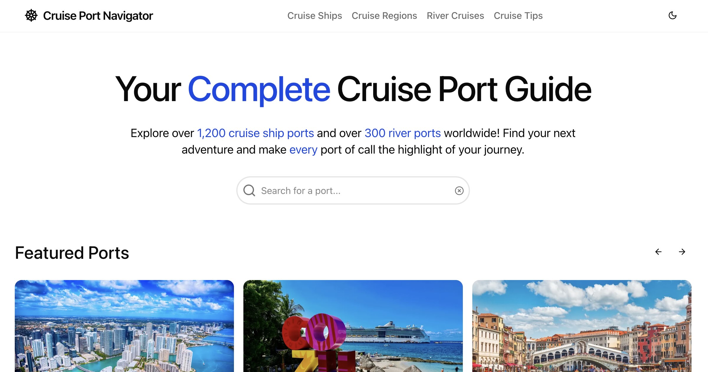 Cruise Port Navigator